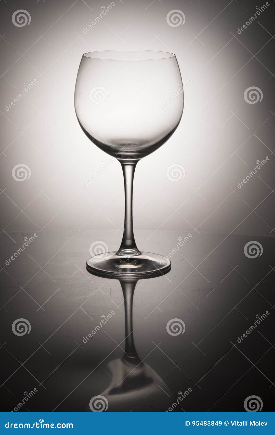 A Glass is Reflected on the Mirror Floor Stock Image - Image of ...