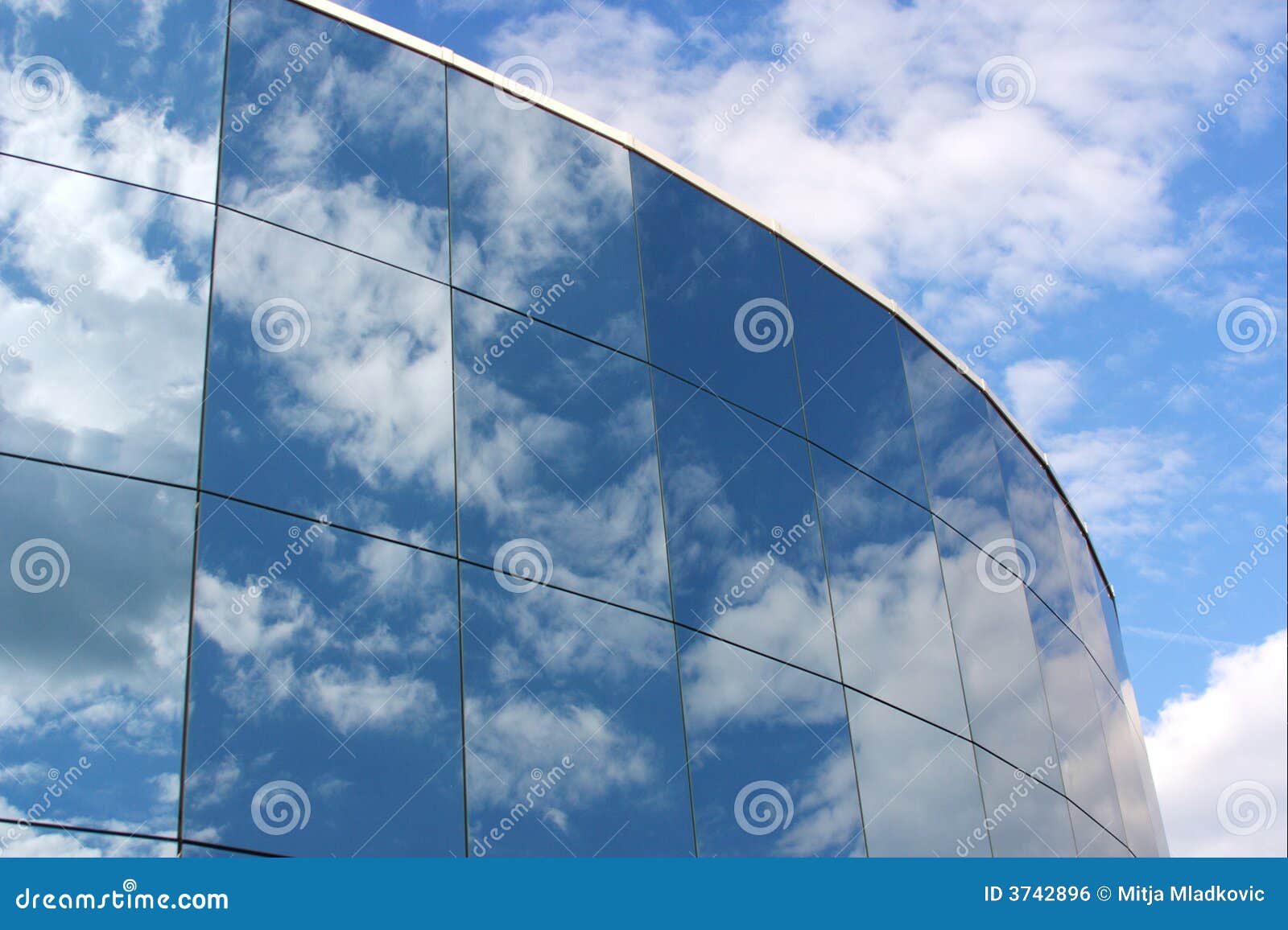 Glass reflection stock photo. Image of modern, panel, tall - 3742896