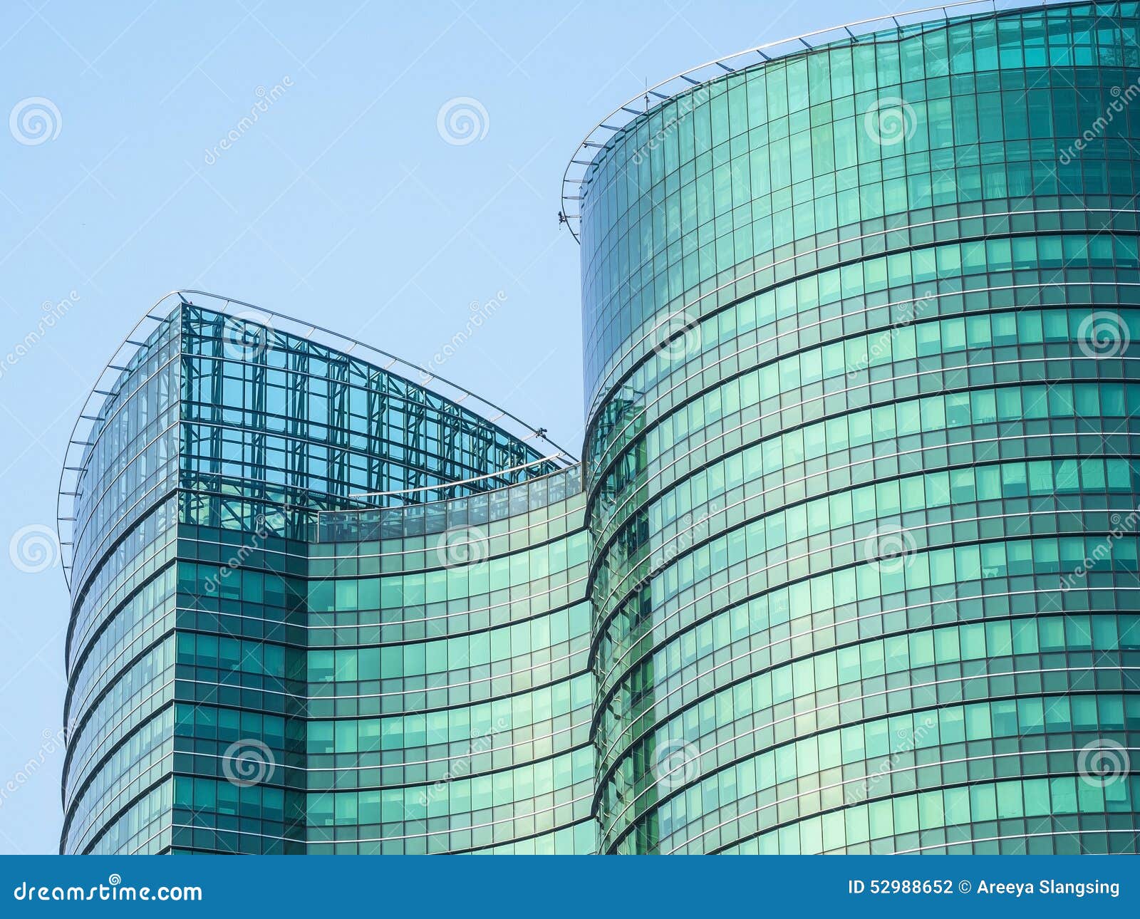Glass Reflection on Building Window Stock Photo - Image of office ...