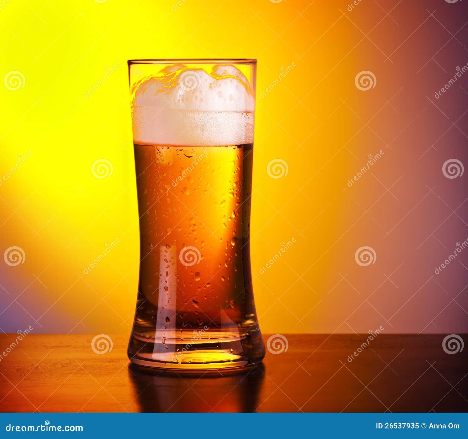 Glass of refreshing beer stock image. Image of isolated - 26537935