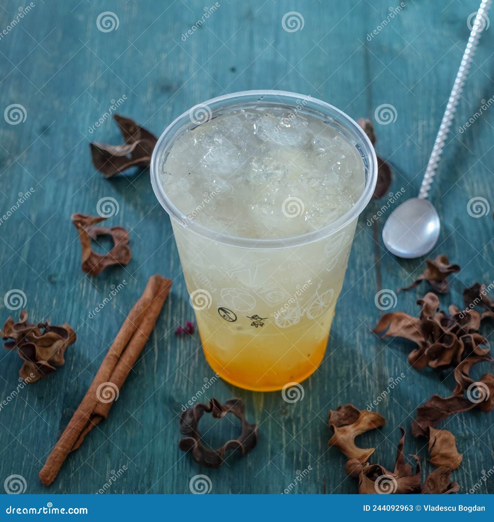 Refreshing Bubble Tea stock image. Image of healthy - 244092963