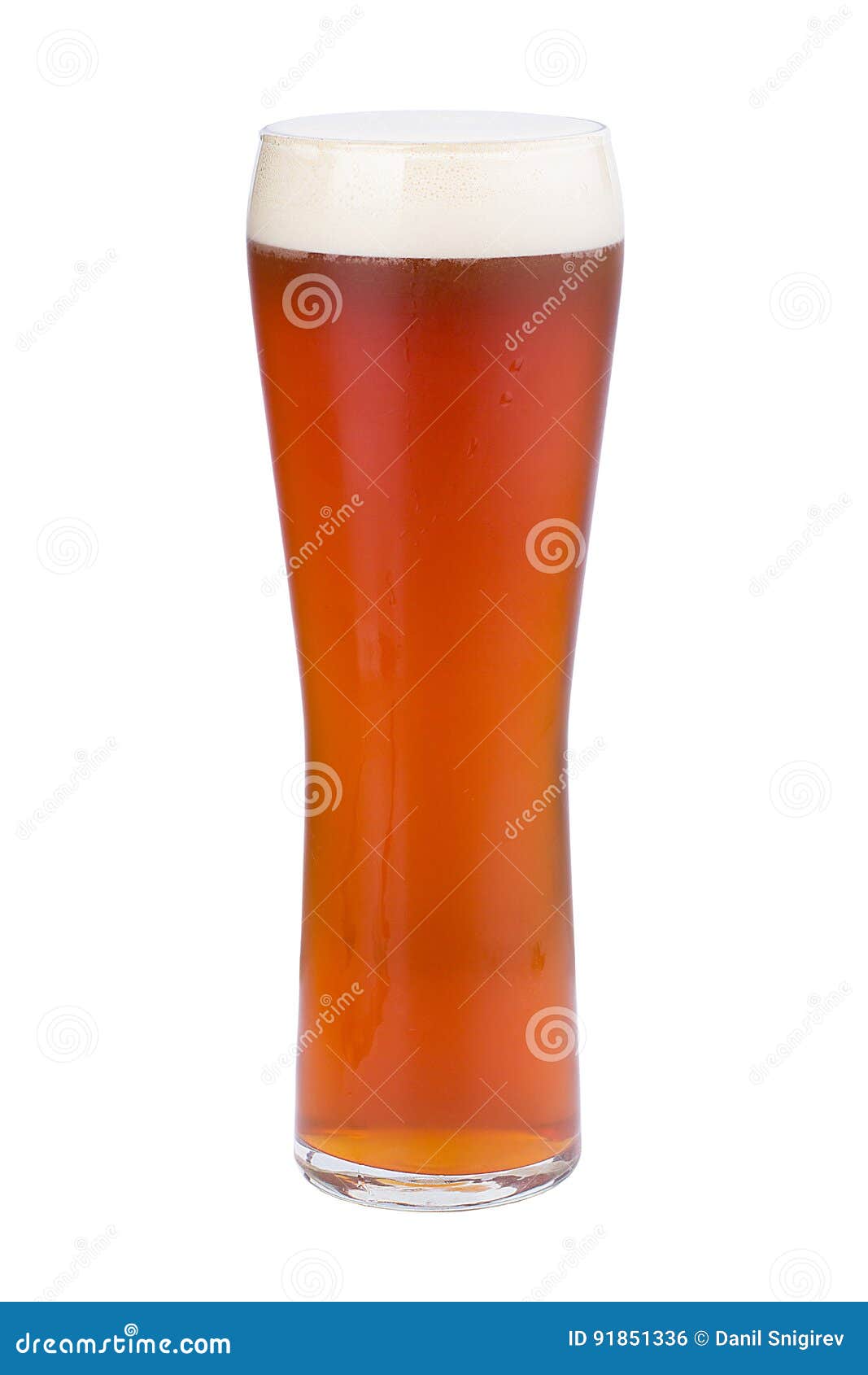 A Glass of Refreshing Light Beer. Golden Beer with Foam Stock Photo ...