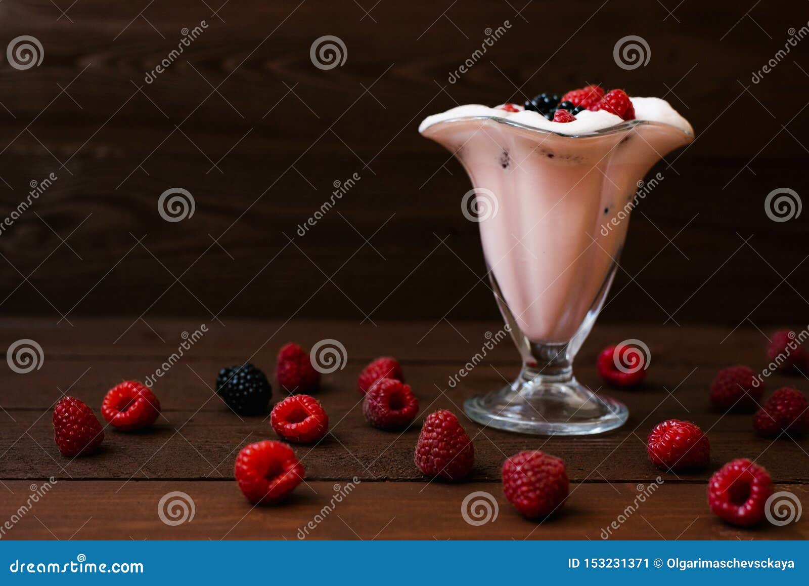 A Glass of Refreshing Raspberry Milkshake for Breakfast, Lunch or ...