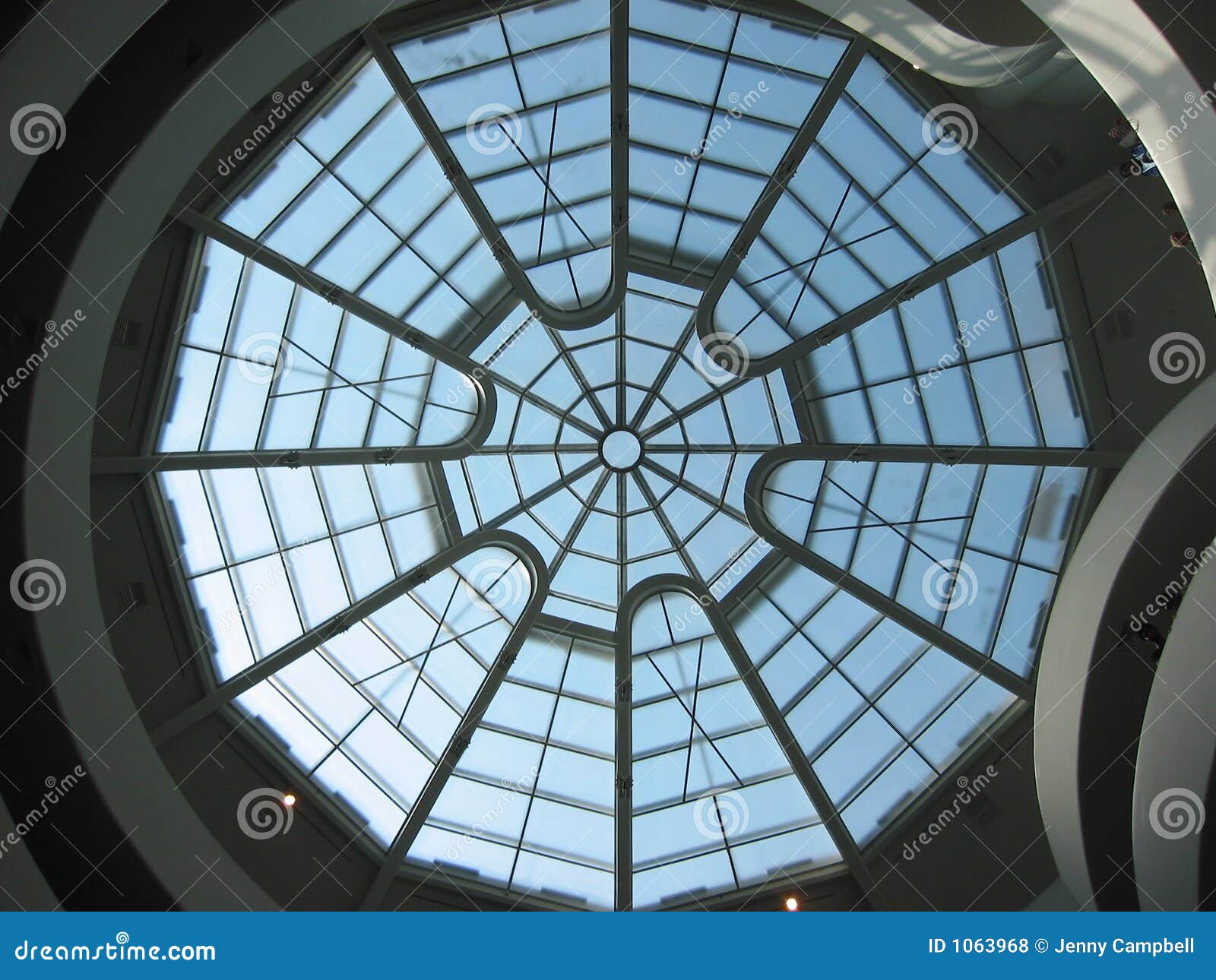 Glass roof editorial stock photo. Image of blue, guggenheim - 1063968