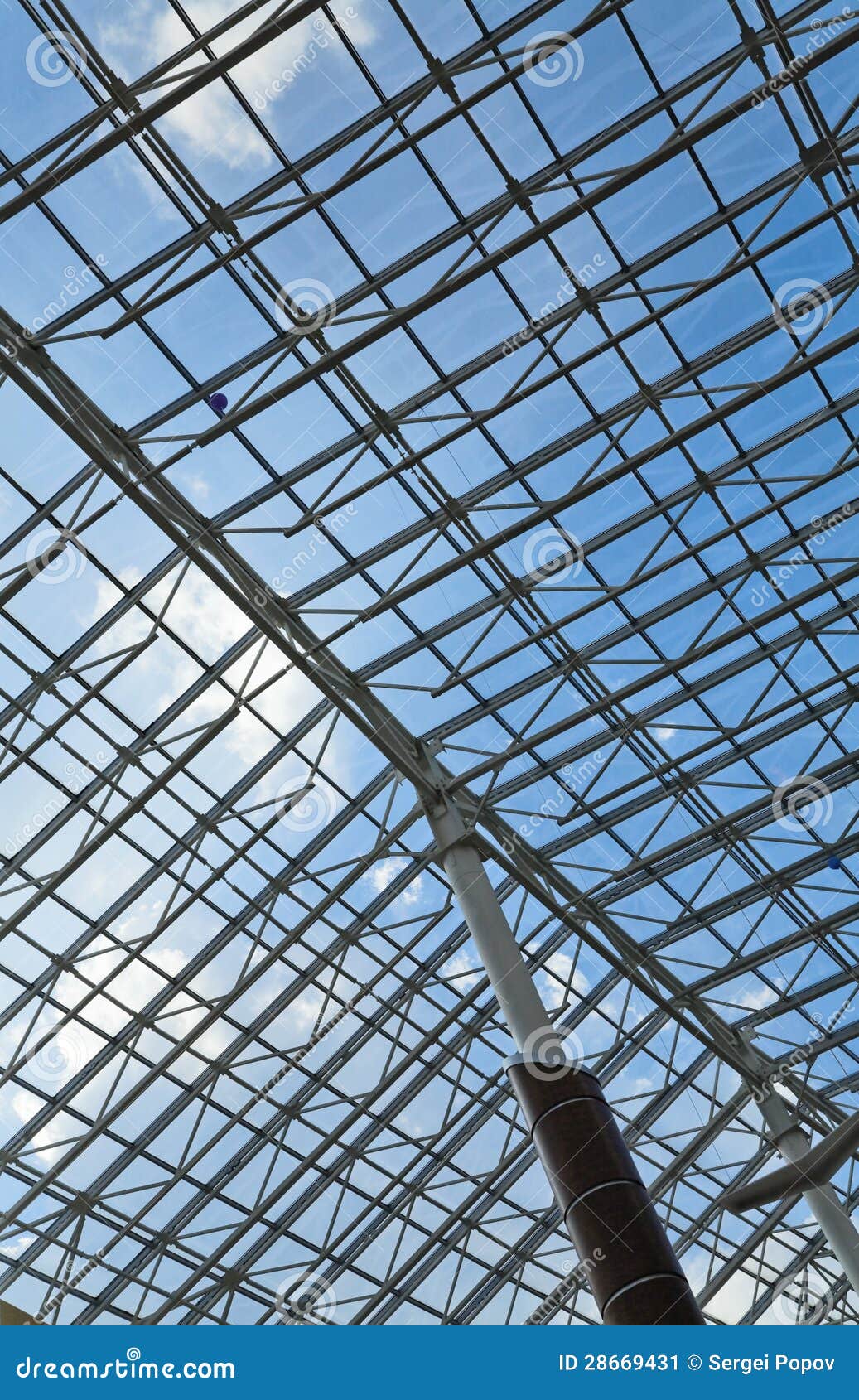 Glass roof stock image. Image of construction, iron, business - 28669431