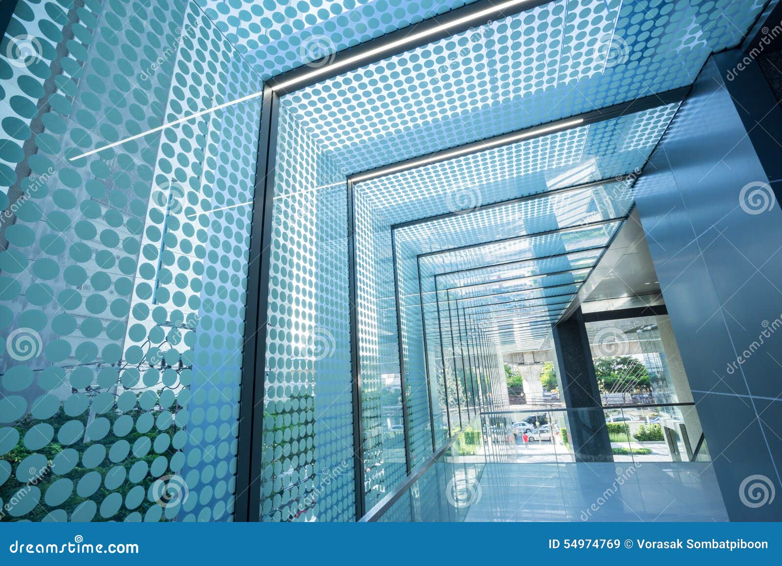 Glass roof corridor stock image. Image of clean, floor - 54974769