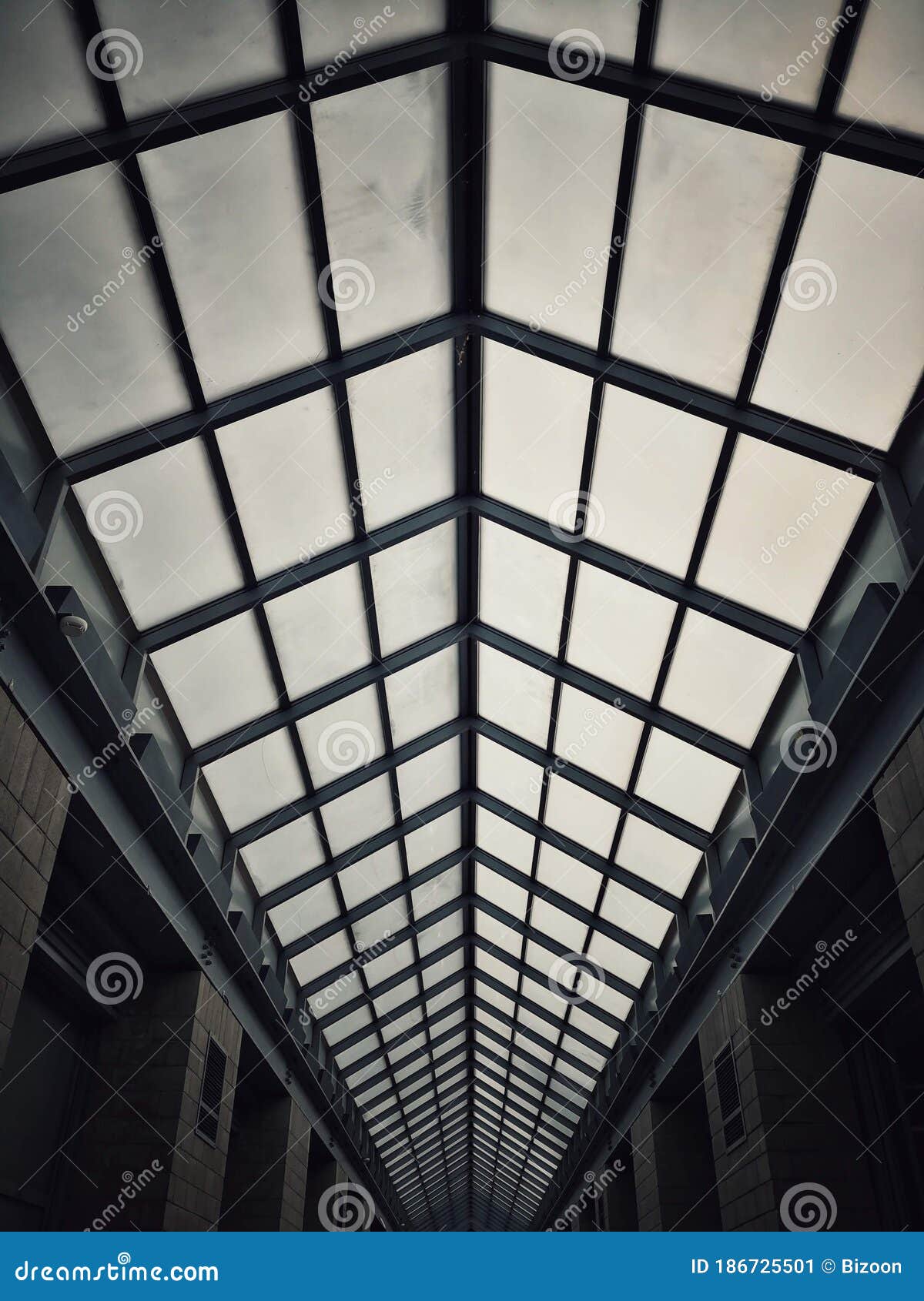Roof Inside An Old Shipyard Hall At Area Named "Eriksberg". Royalty ...