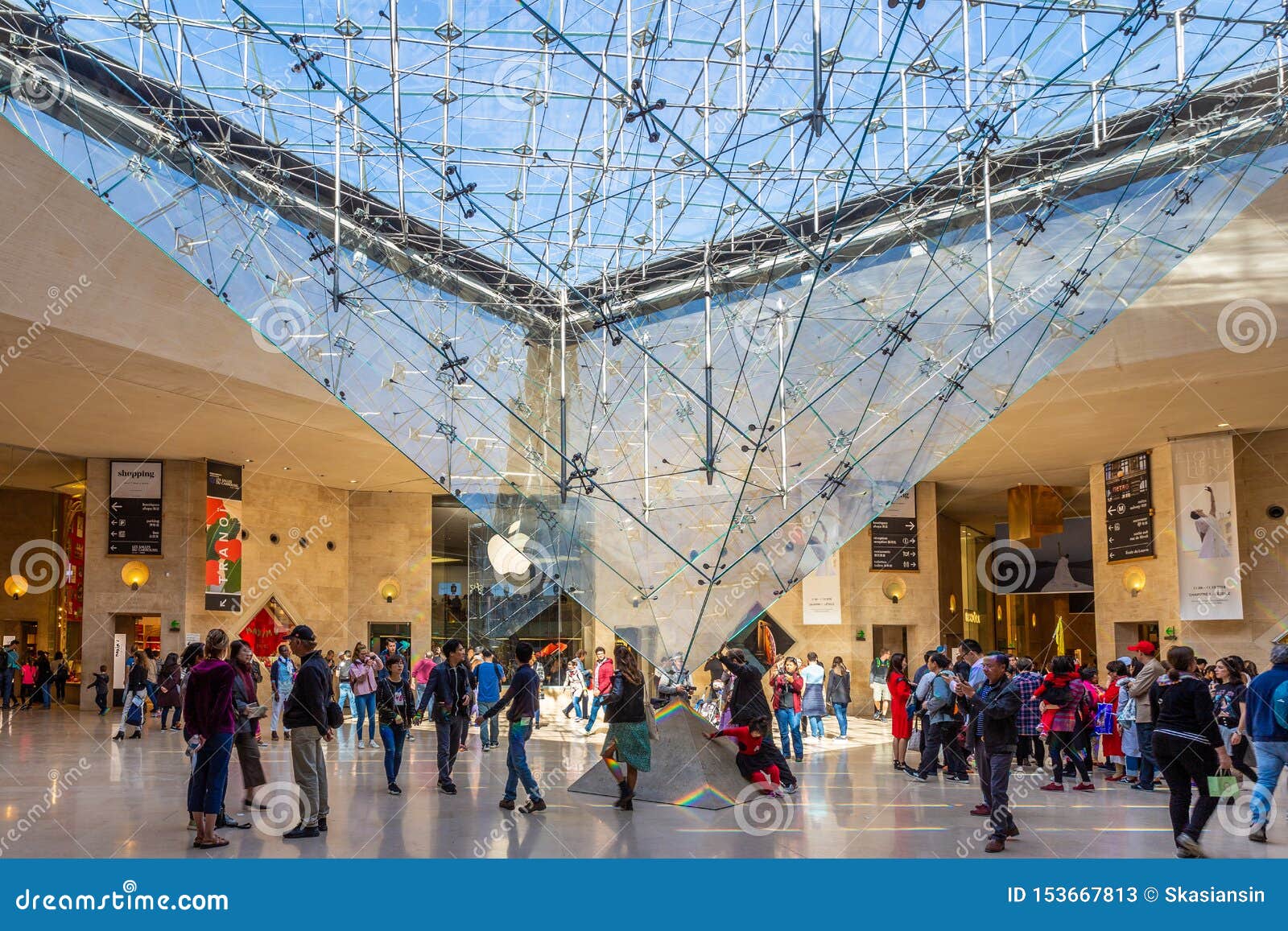 Glass Roof Inverted Pyramid in Louvre Museum Editorial Stock Photo ... Glass Roof Inverted Pyramid in Louvre Museum Editorial Stock Photo ...