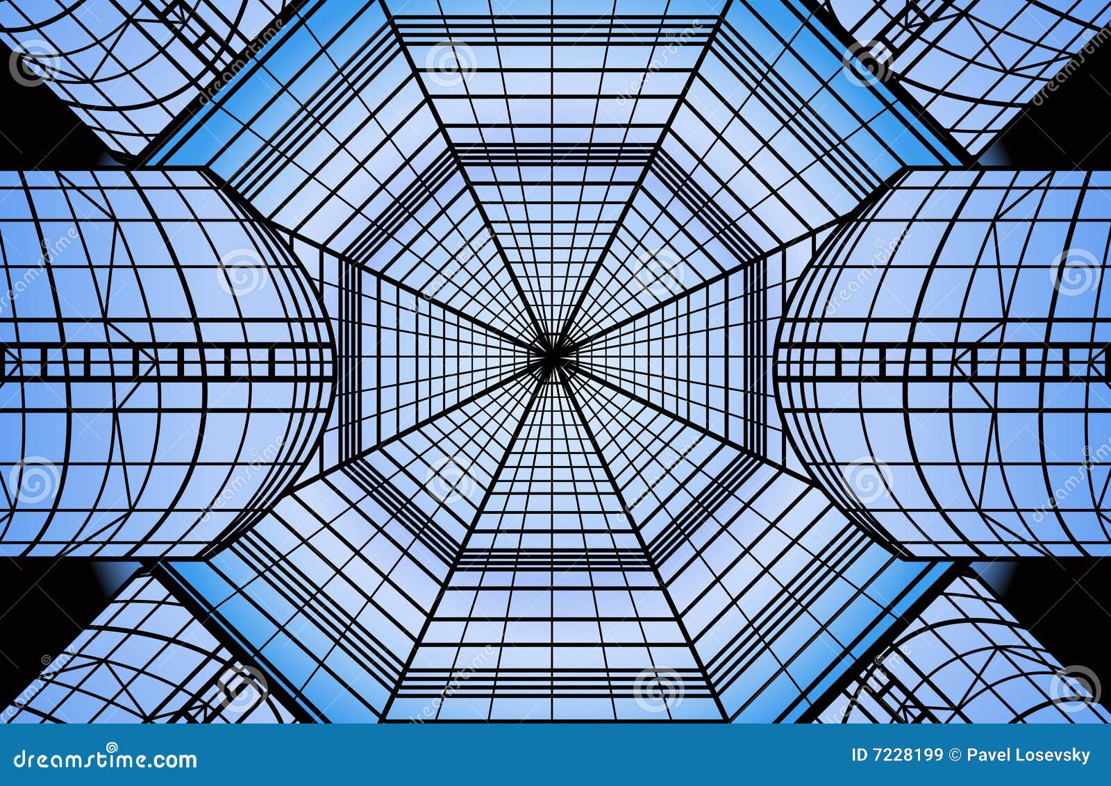 Glass roof vector stock vector. Illustration of modern - 7228199