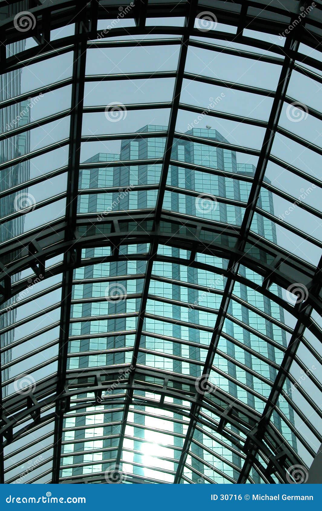 Glass Roofing with Skyscraper Stock Photo - Image of roof, tower: 30716