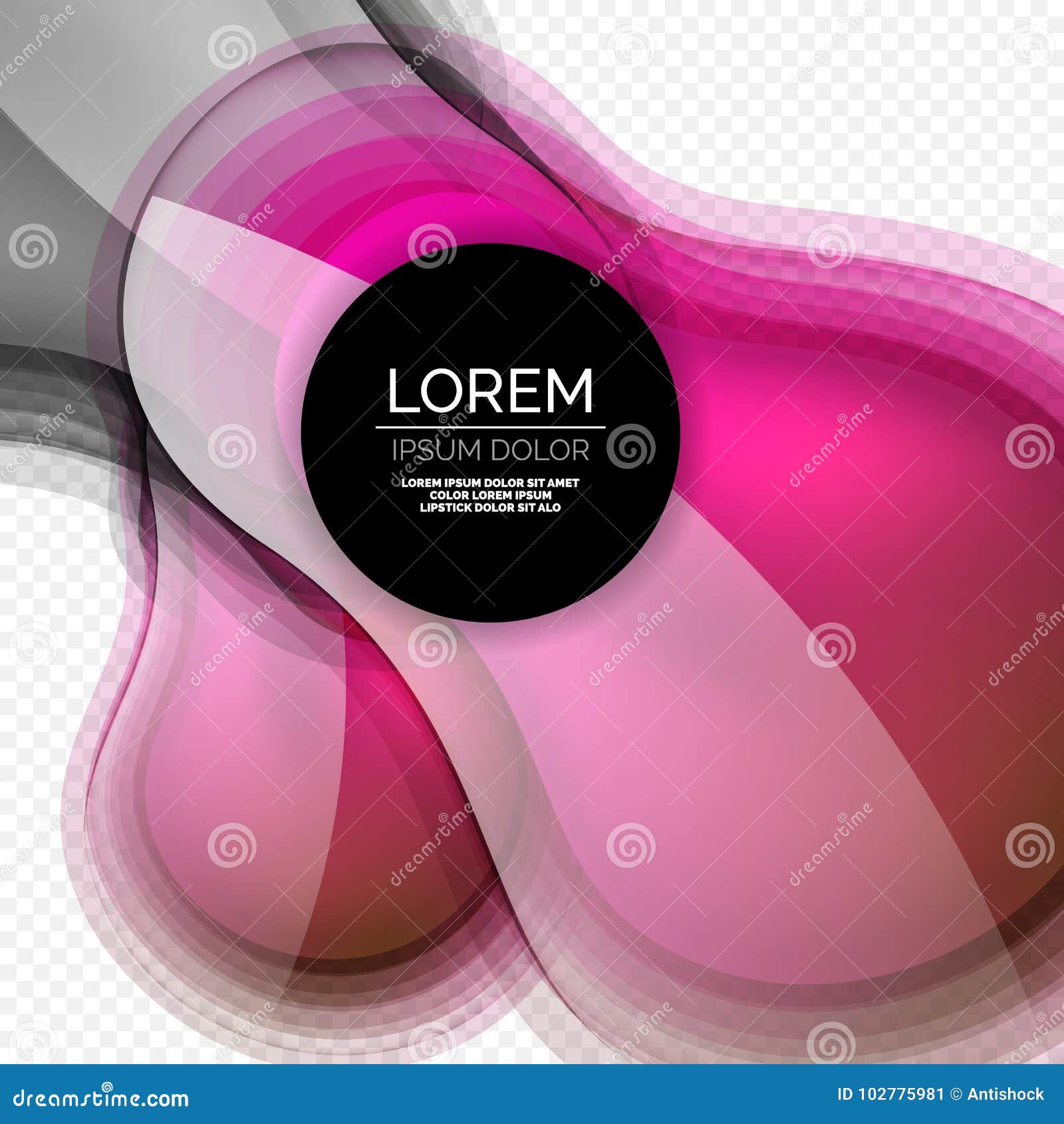 Glass Round Shape Modern Design Template, Abstract Background Stock ...