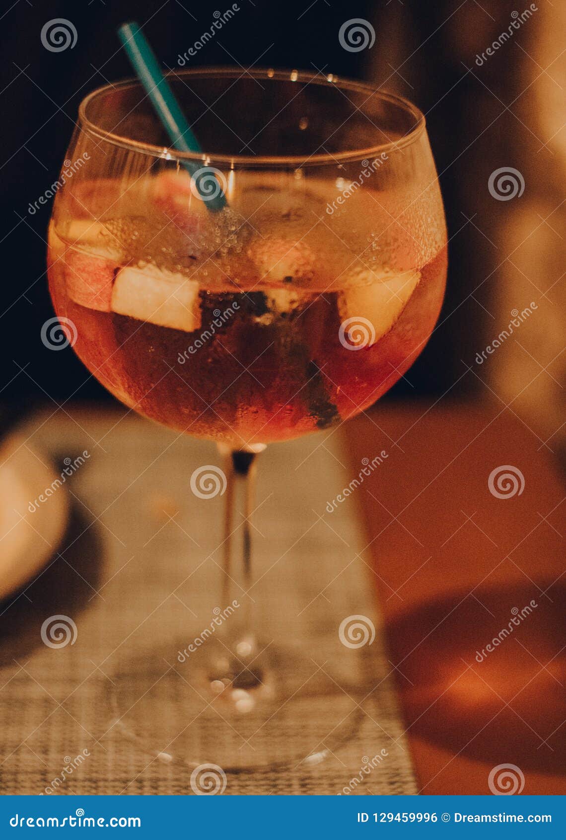 Glass of sangria stock photo. Image of celebration, sangria - 129459996