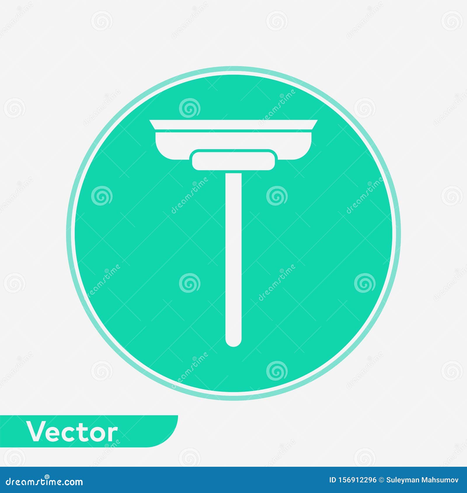 Glass Scraper Vector Icon Sign Symbol Stock Illustration - Illustration ...