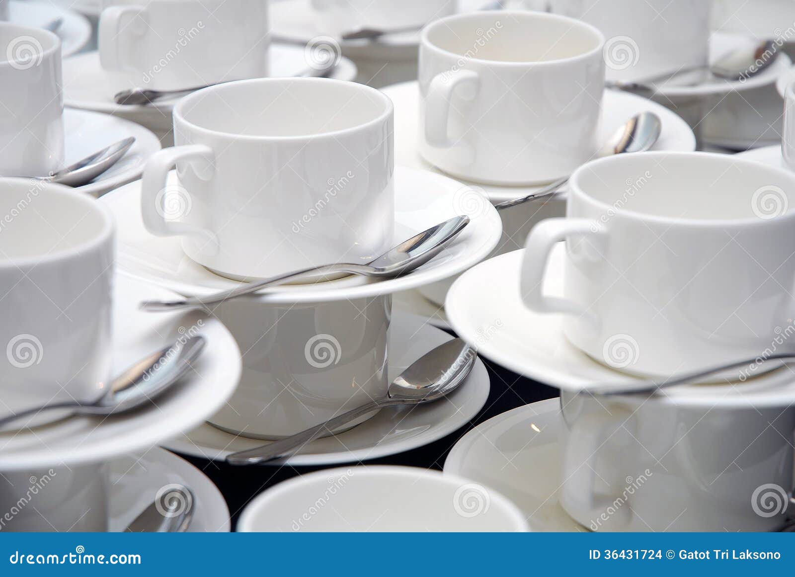 Glass set for coffee break stock photo. Image of breakfast - 36431724