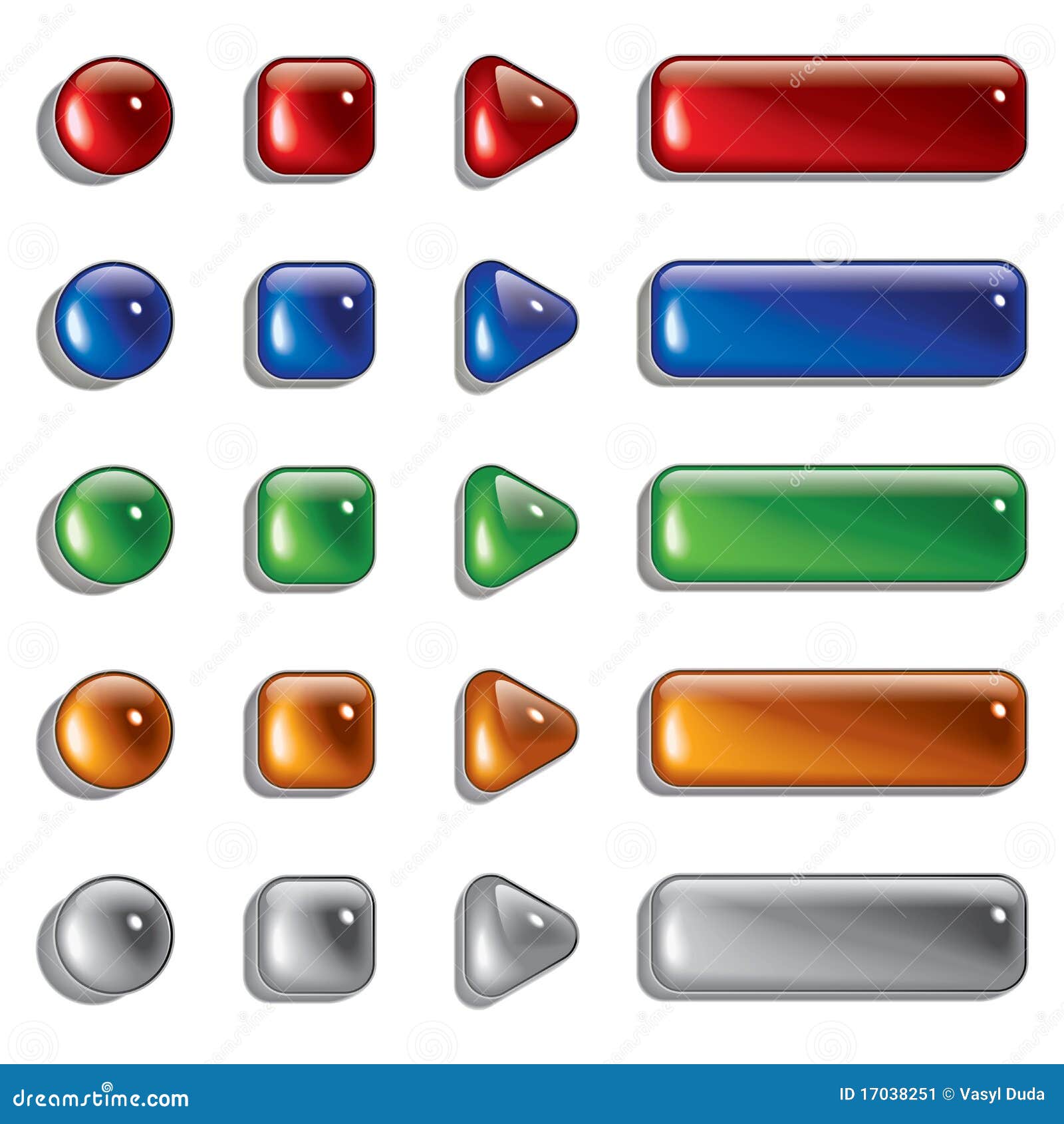 Glass Shapes, button stock vector. Illustration of navigation - 17038251