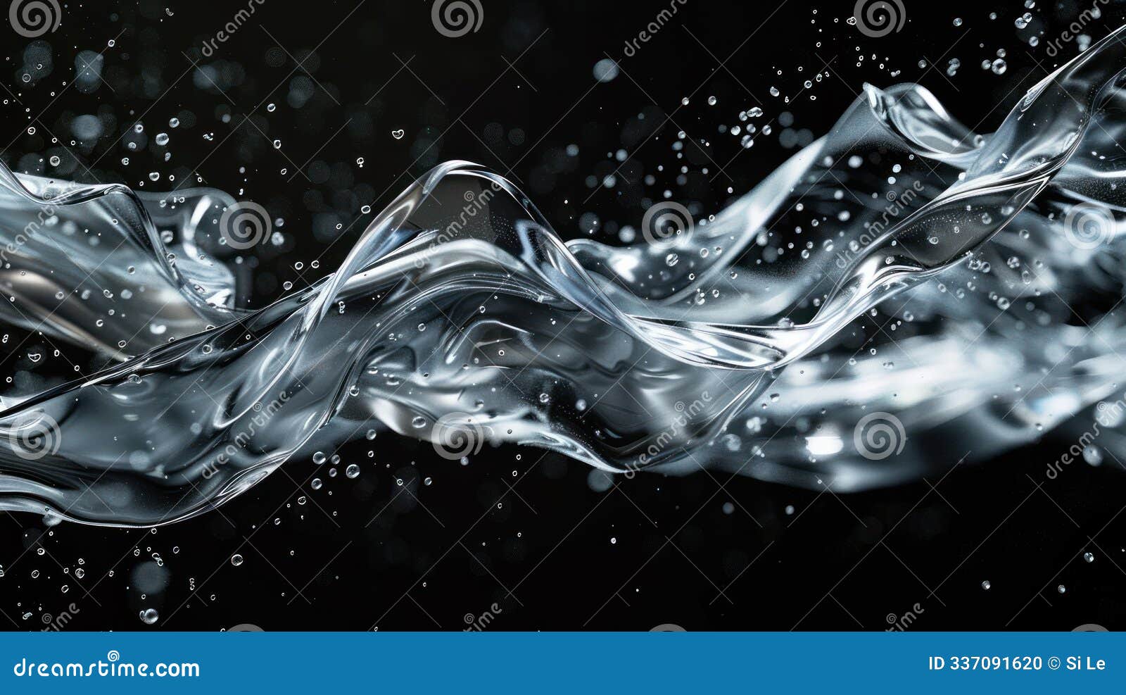 Glass Shapes in Flight: Abstract 3D Animation on Black Background Stock ...