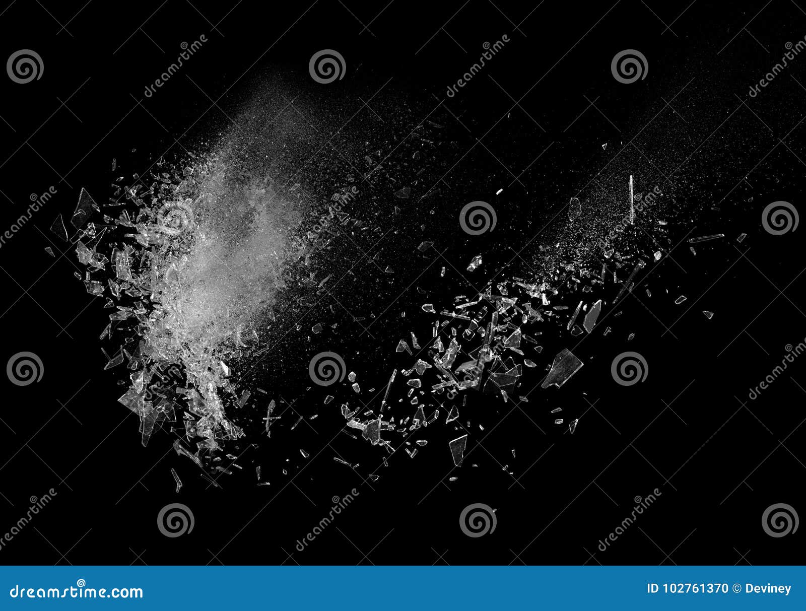 Glass shards flying stock photo. Image of piece, material - 102761370