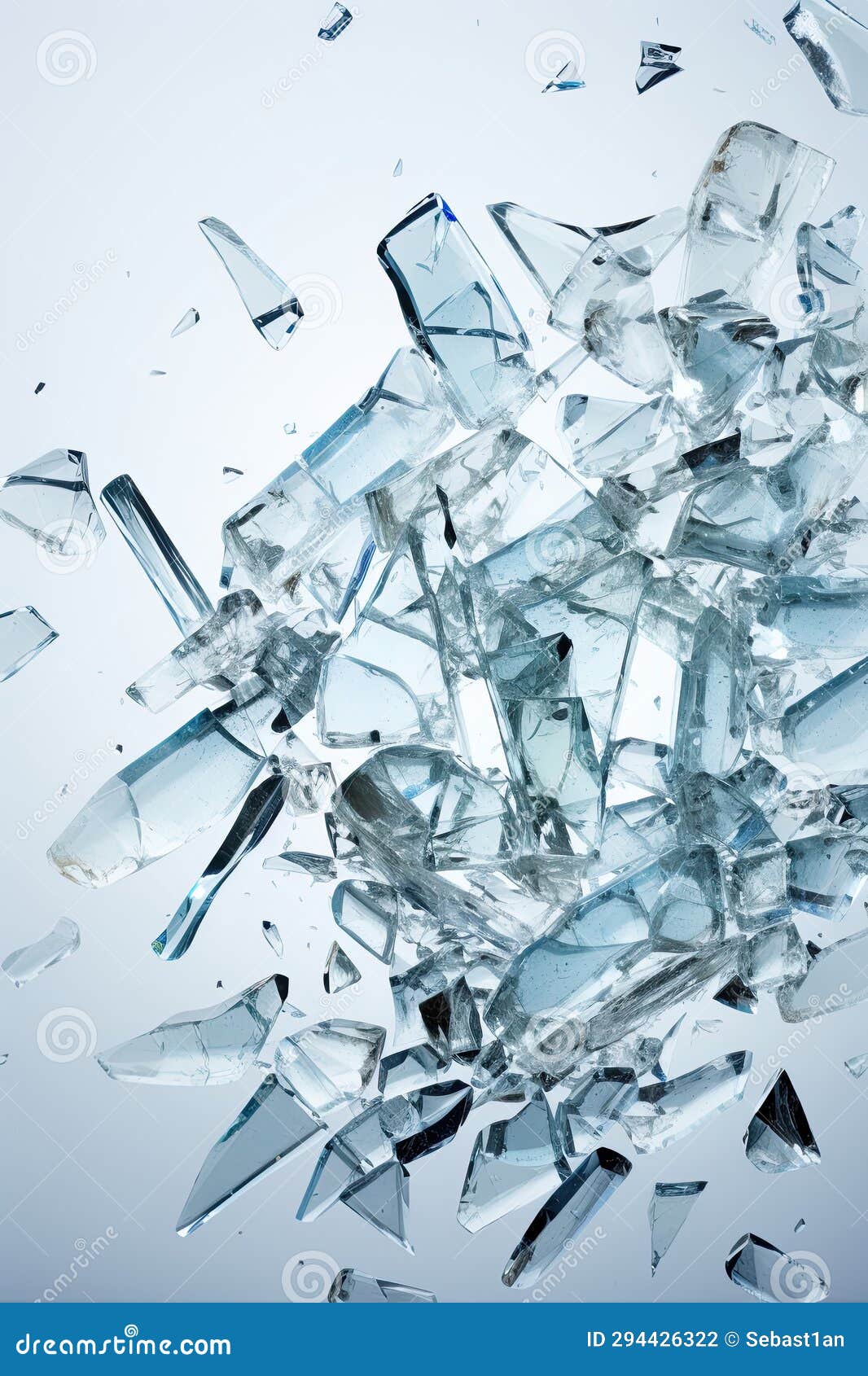 Glass Shattering, Creating A Striking Texture Concept On A Solid ...