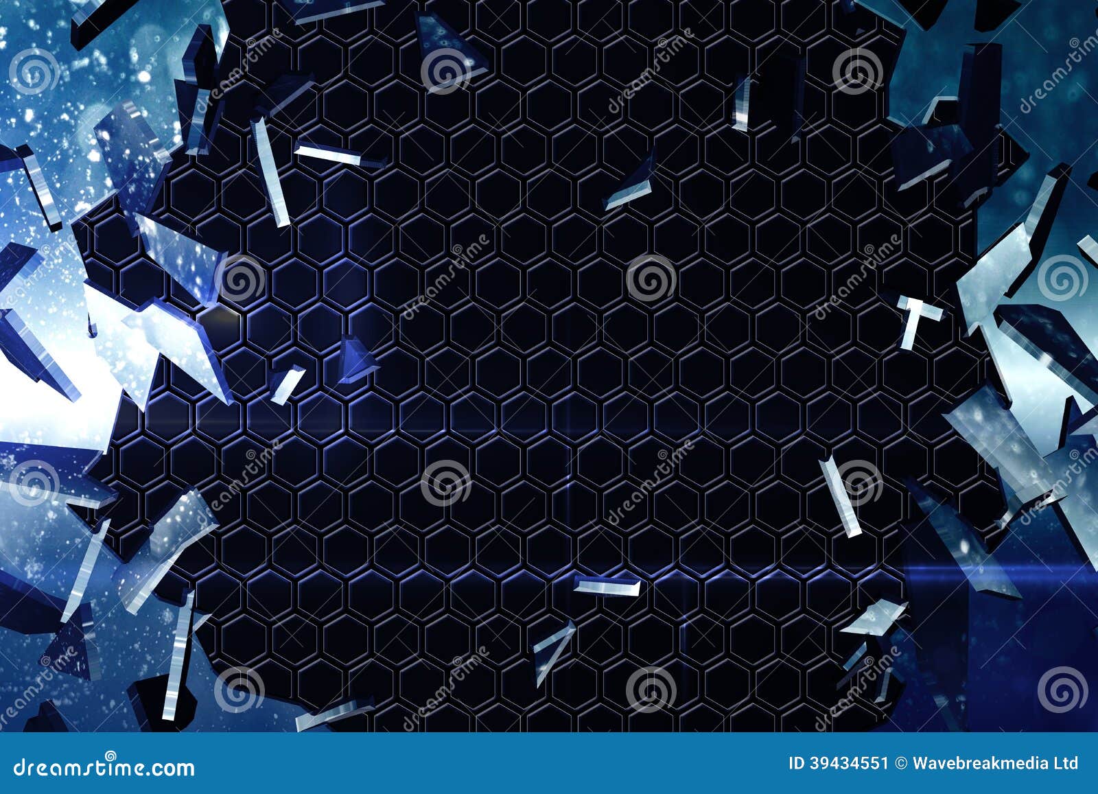 Glass Shattering To Show Dark Pattern Stock Illustration - Illustration ...