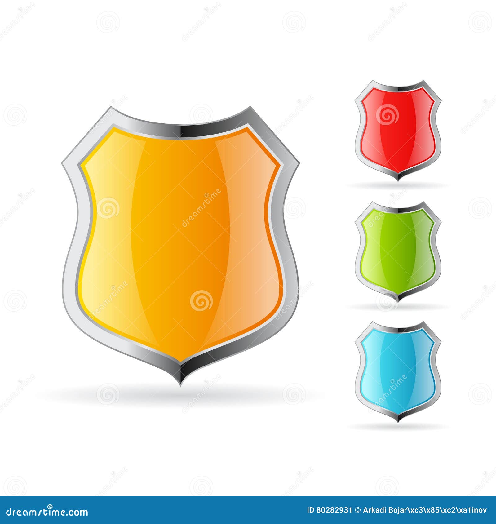 Glass shield icon stock vector. Illustration of button - 80282931