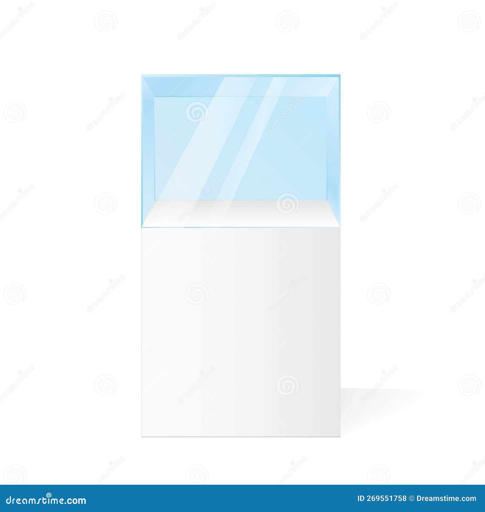 Glass Showcase for the Exhibition. Stock Vector Illustration Stock ...