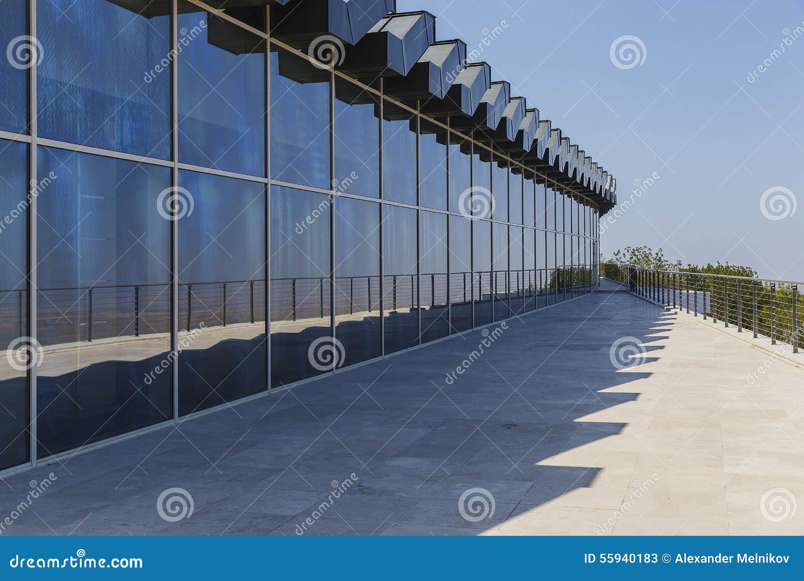 Glass Showcase in a Modern Building Stock Image - Image of object ...