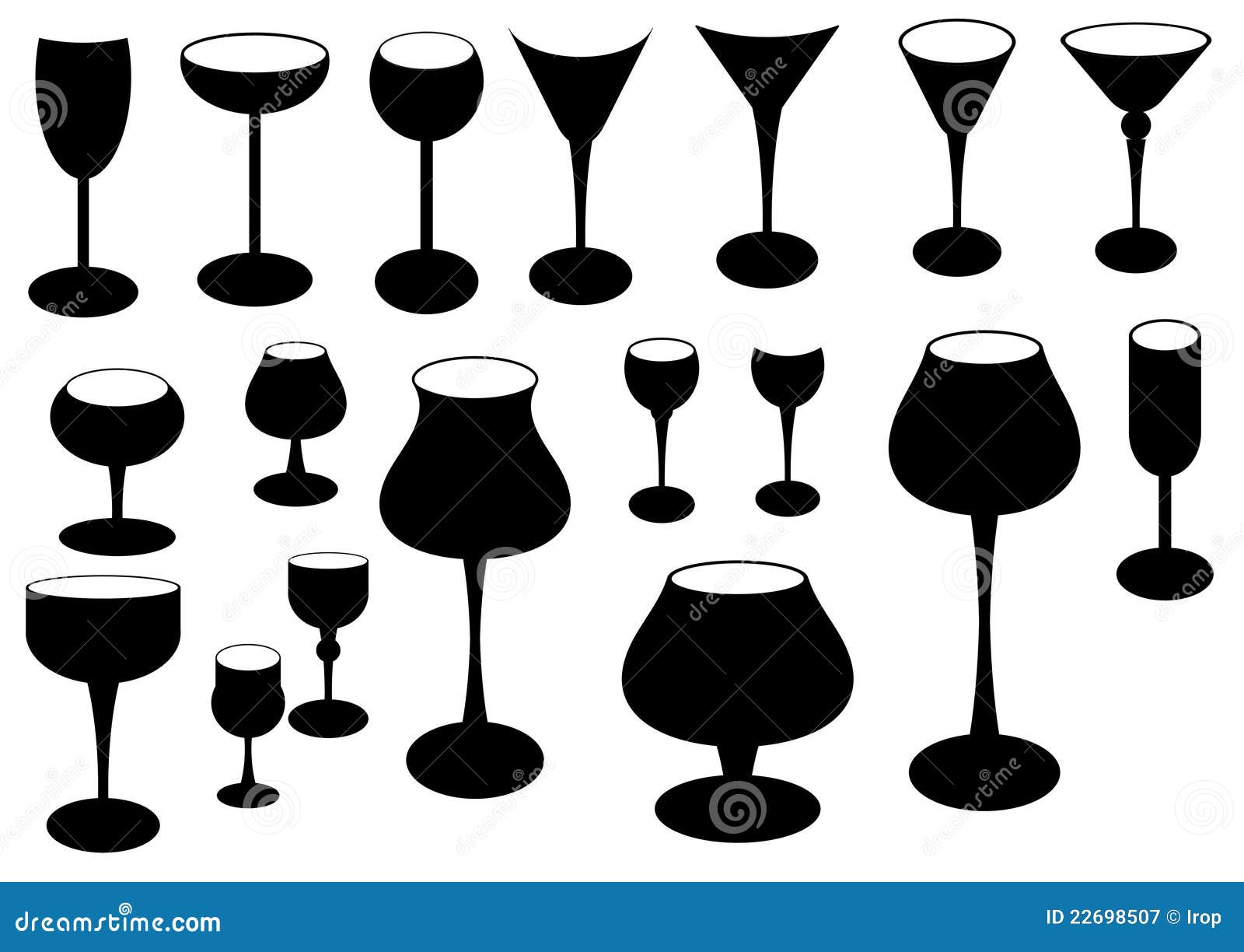 Glass Silhouette Royalty Free Stock Photography - Image: 22698507