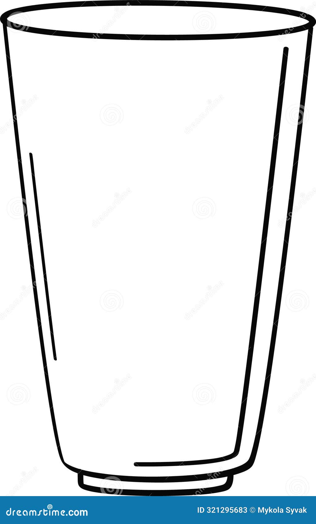 Glass Sketch Doodle stock vector. Illustration of line - 321295683