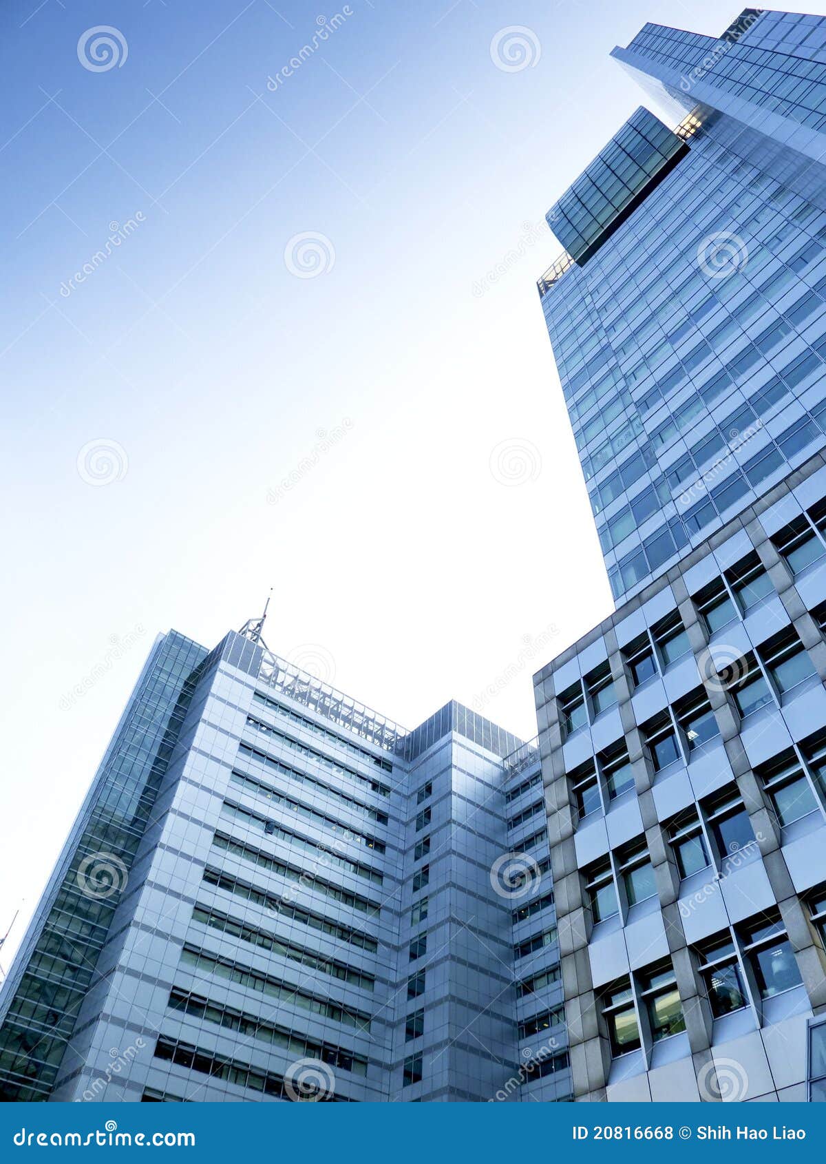 Glass skyscraper buildings stock photo. Image of interesting - 20816668