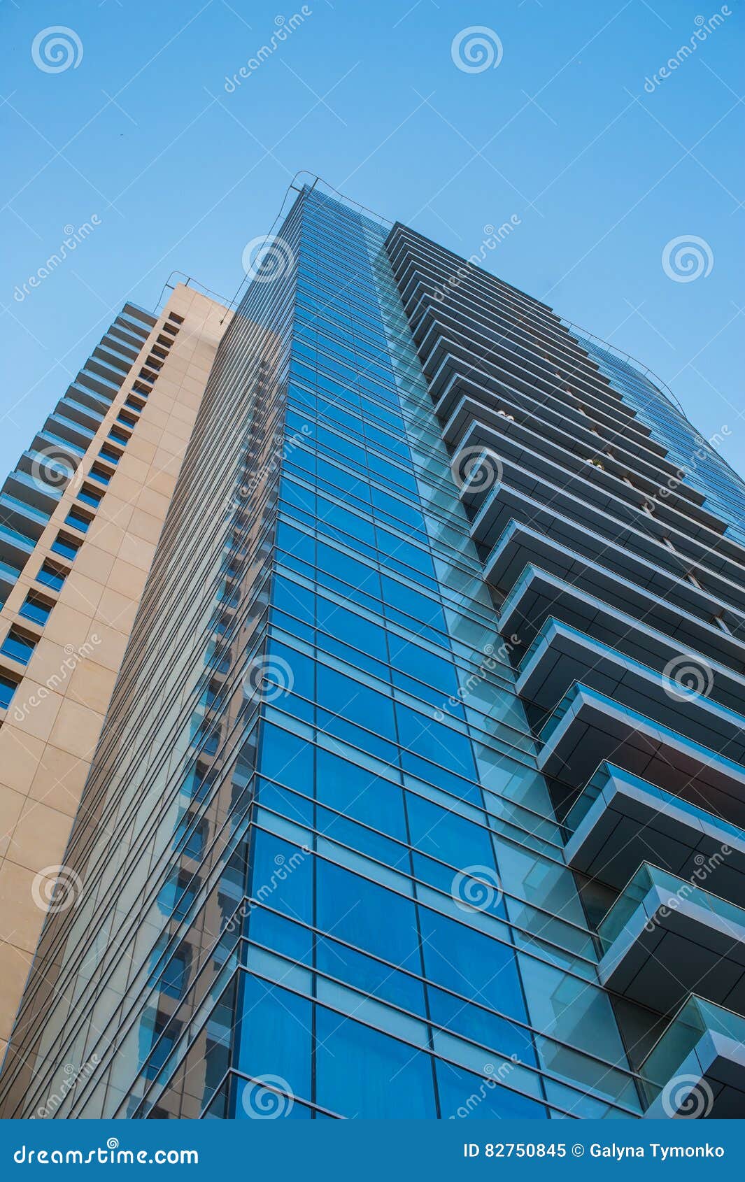 Glass Skyscraper Office Building Stock Image - Image of corporate ...