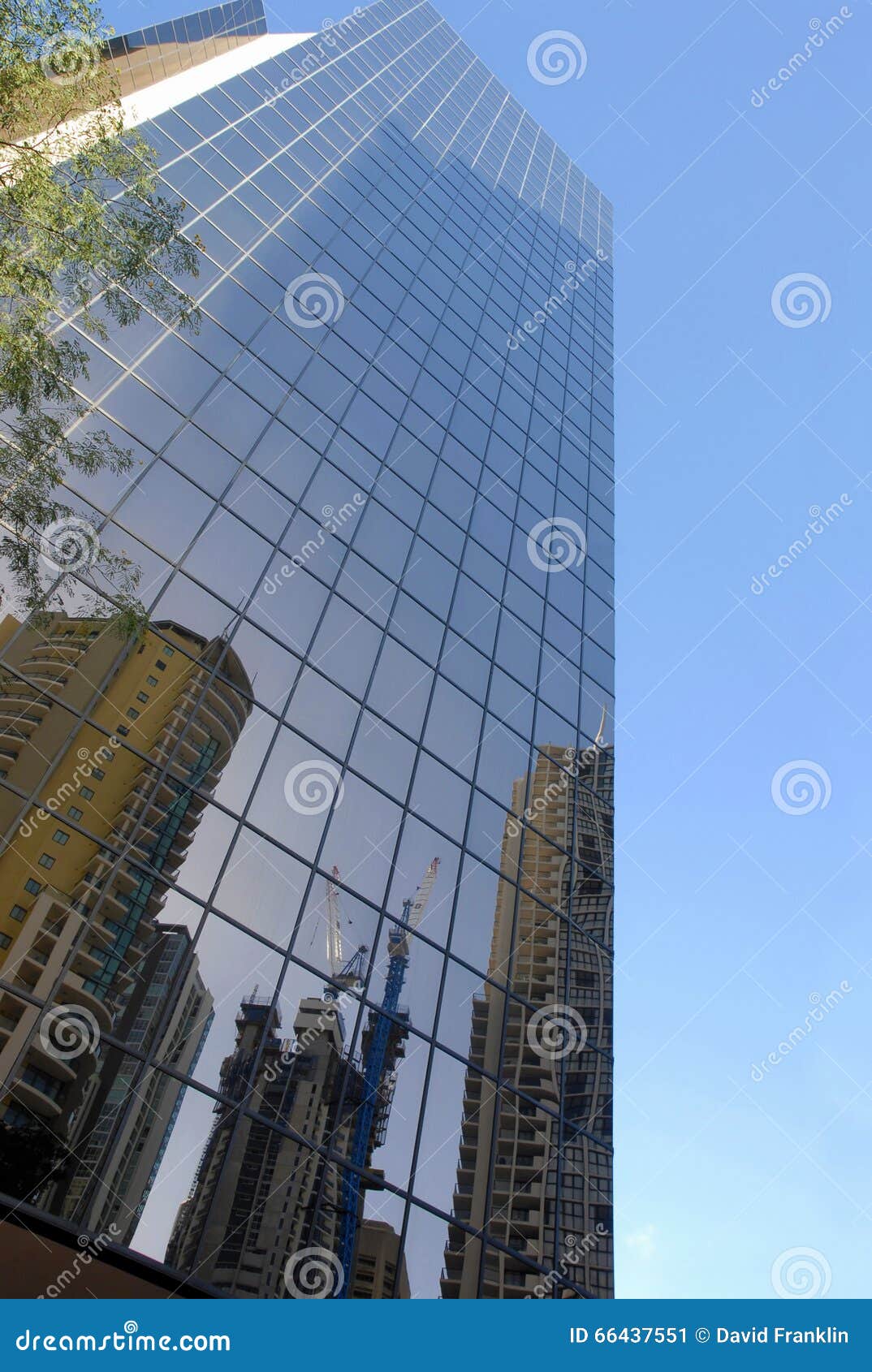 Tall Modern Brick Office Building Vertical Royalty-Free Stock ...