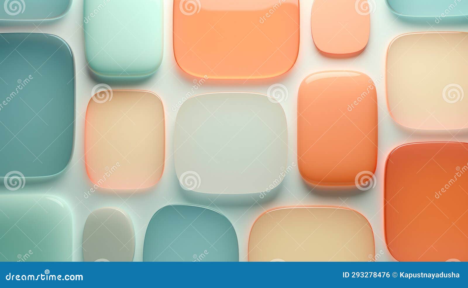 Glass Soft Forms and Colors Abstract Minimalism Composition Stock ...