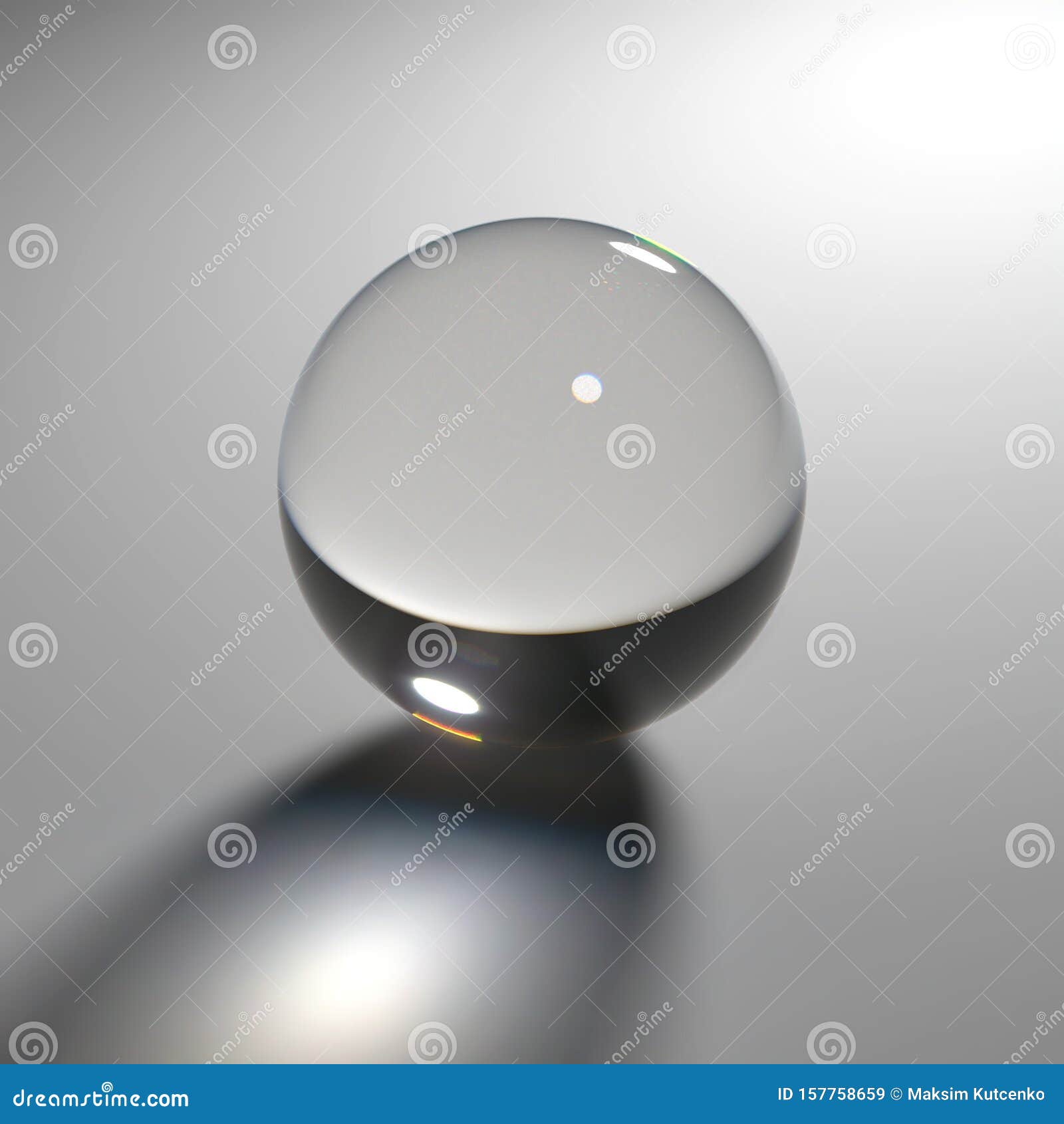 Glass Sphere with Caustic Light Stock Image - Image of glossy, internet ...