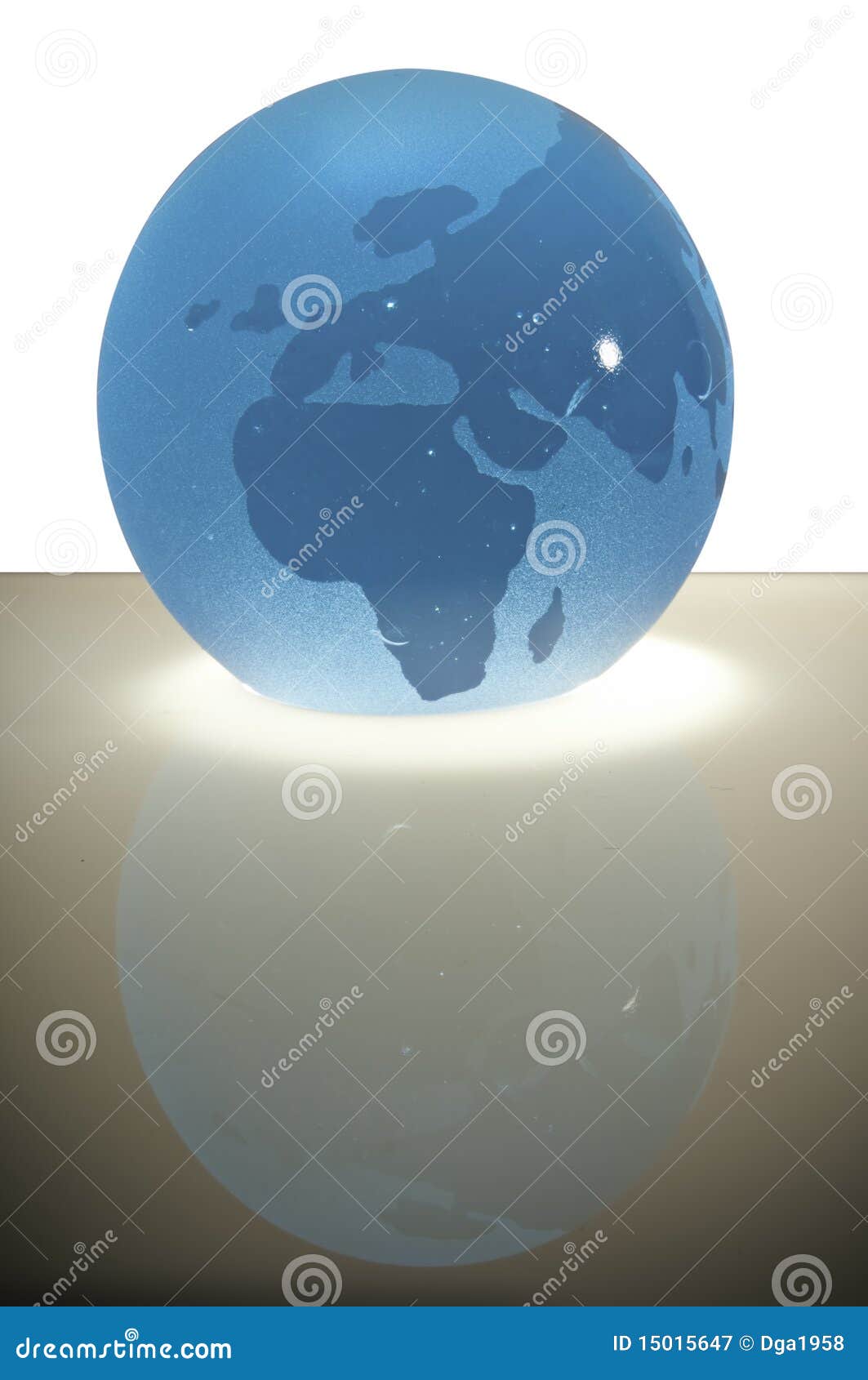 Glass sphere with map stock image. Image of globe, earth - 15015647
