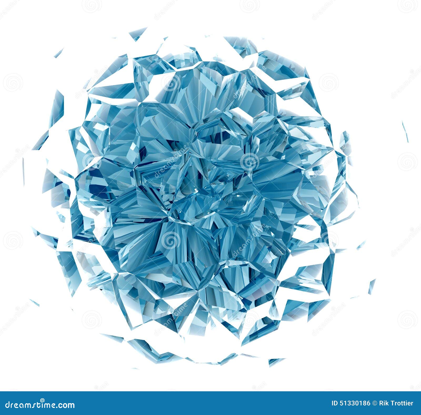 Glass sphere shattered stock illustration. Illustration of sphere ...