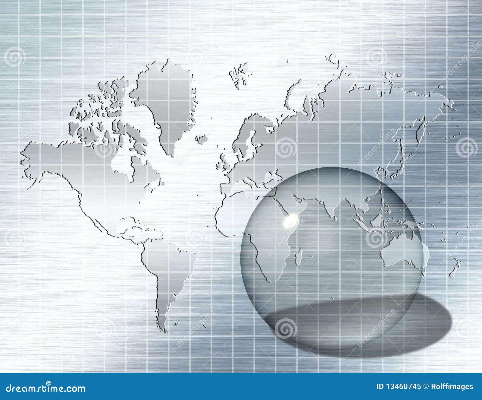 Glass Sphere World stock illustration. Illustration of australia - 13460745