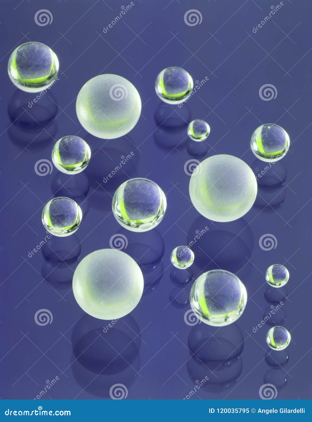 Glass spheres mirrored stock image. Image of object - 120035795