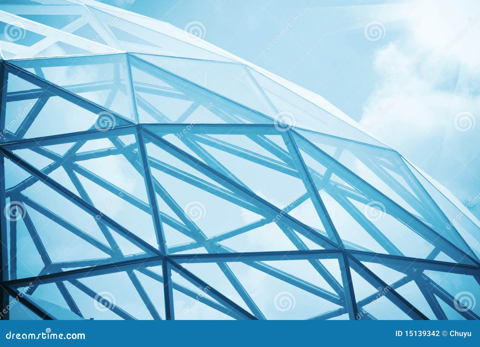 Glass spherical building stock photo. Image of city, globular - 15139342
