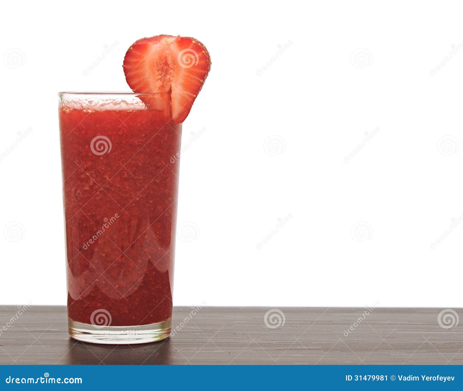 Glass of strawberry puree stock image. Image of garden - 31479981