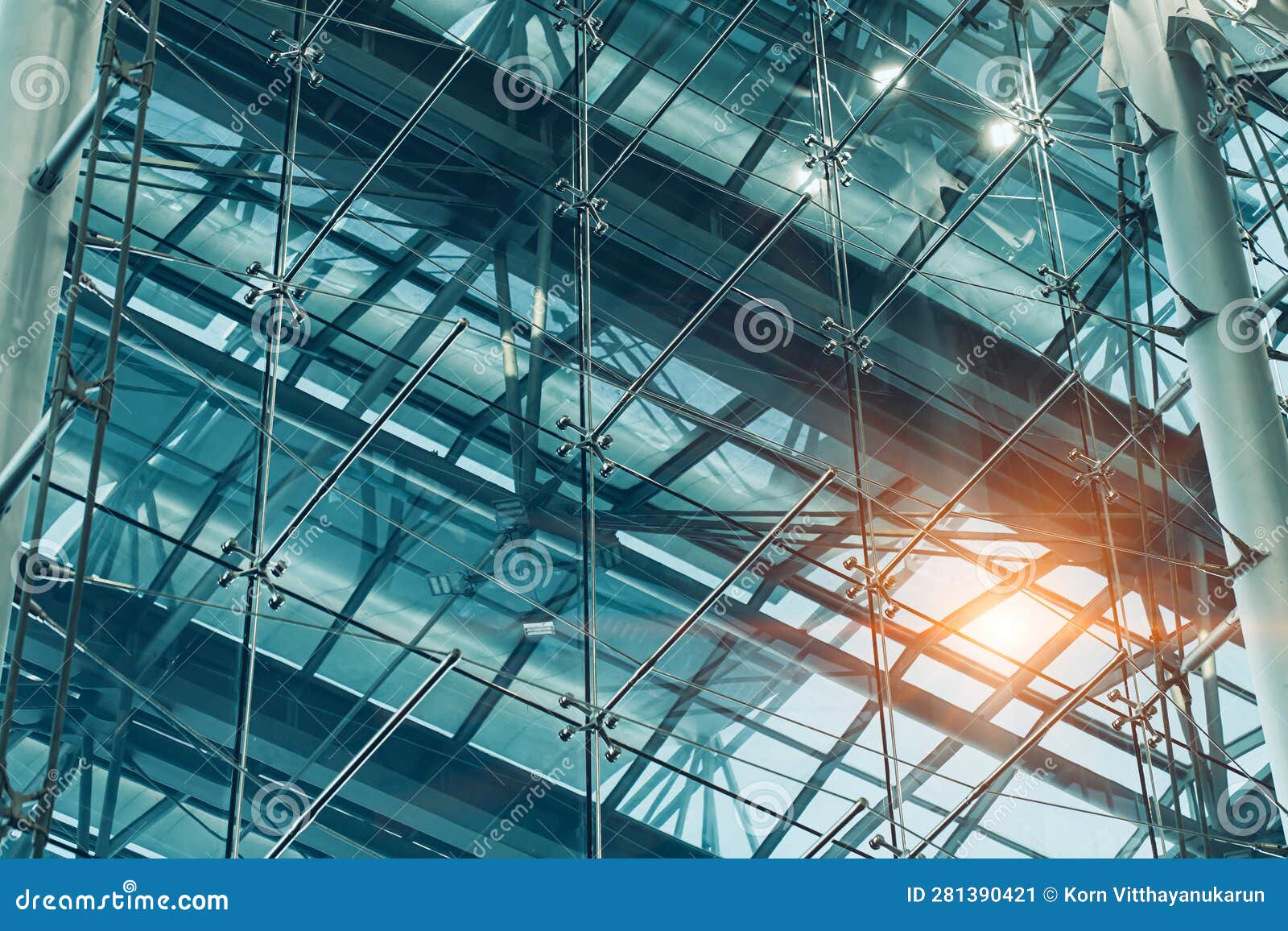 Glass Structure Wall and Roofing Clear Light through for Modern ...