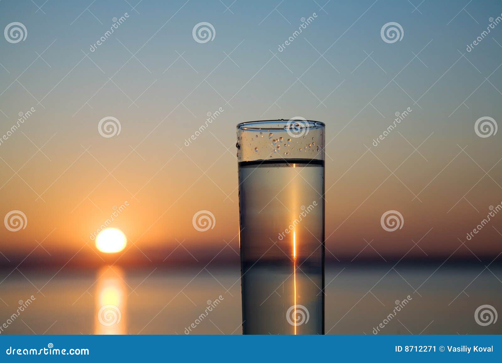 Glass and sunset stock image. Image of horizon, landscape - 8712271