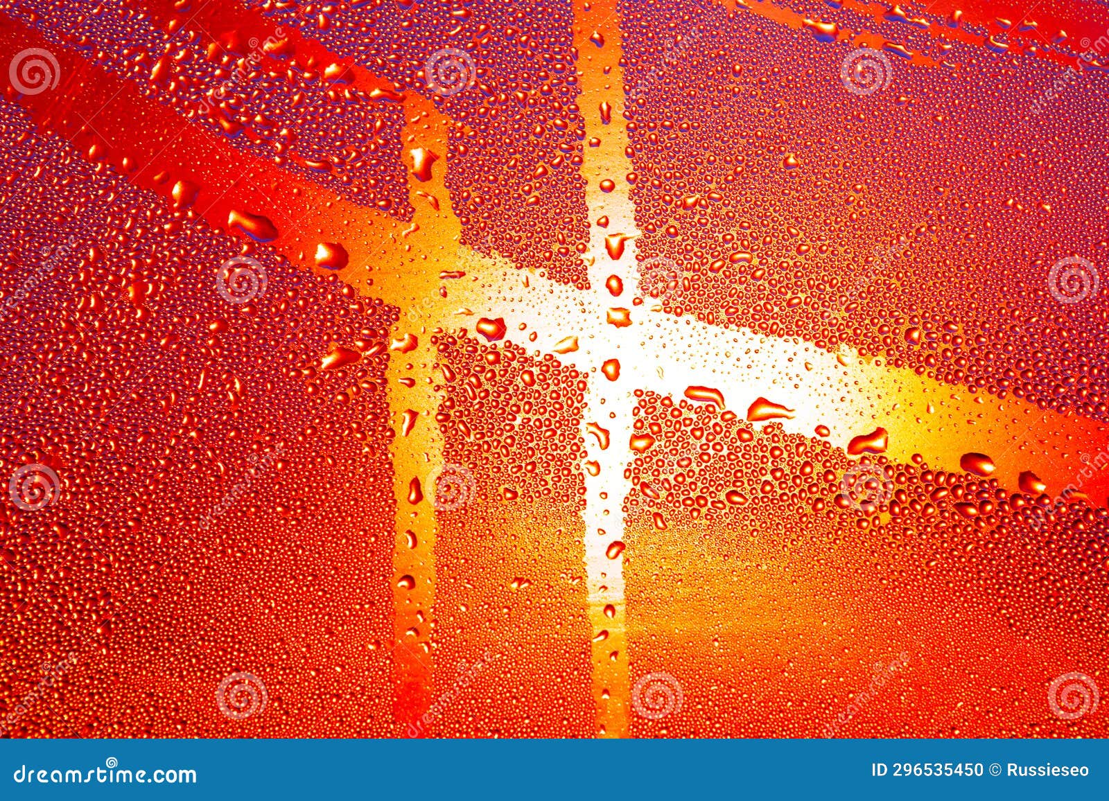 Glass Surface with Pattern Water Droplets Stock Photo - Image of ...
