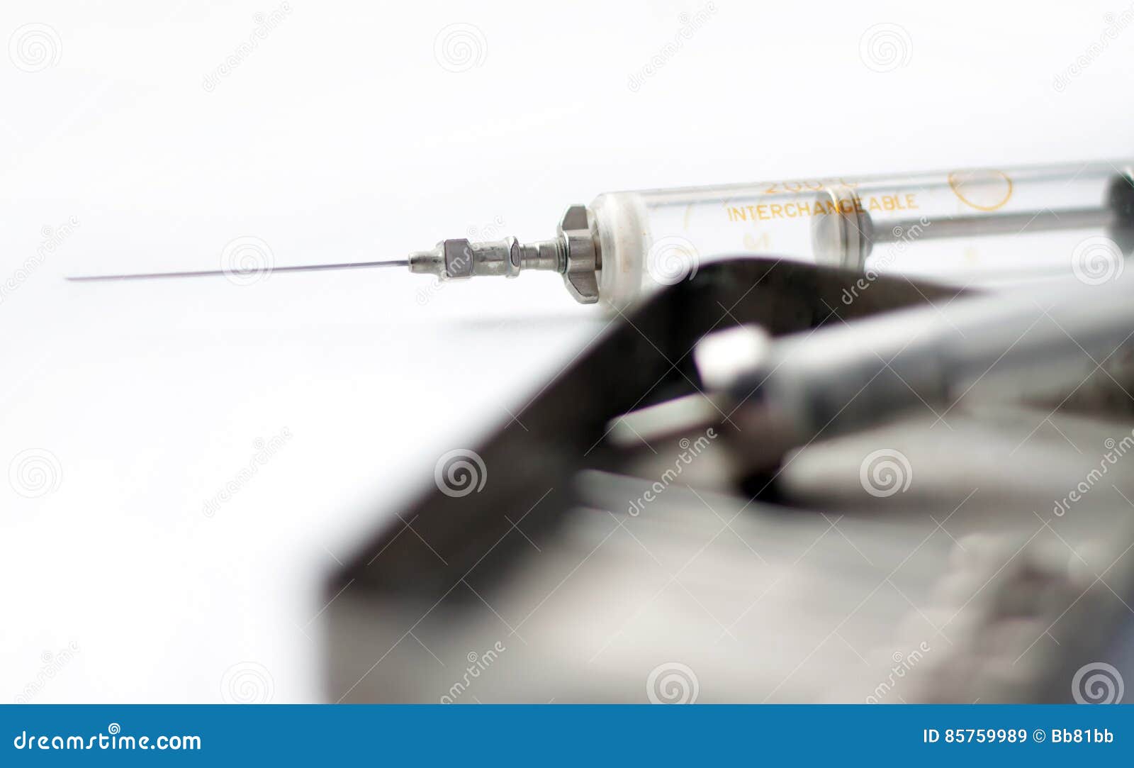 Glass Syringe for Injection Stock Image - Image of medicine, liquid ...