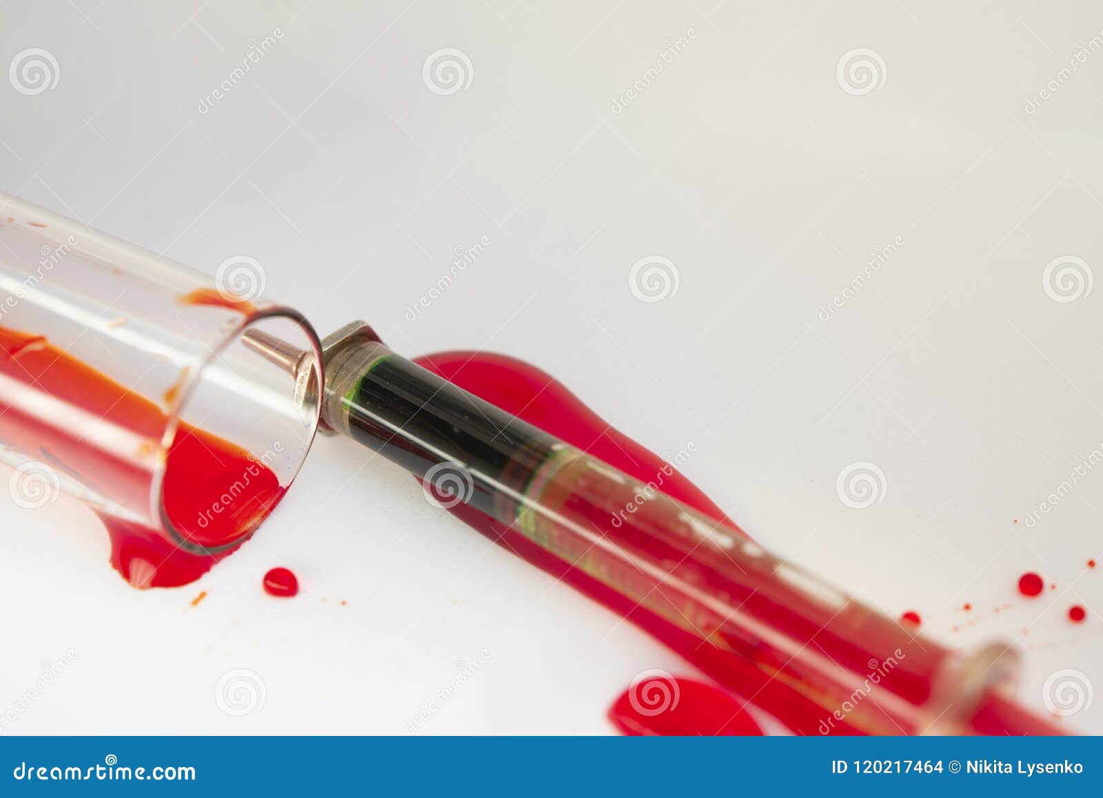 Spilled Liquid from the Flask Stock Photo - Image of analysis, chemist ...