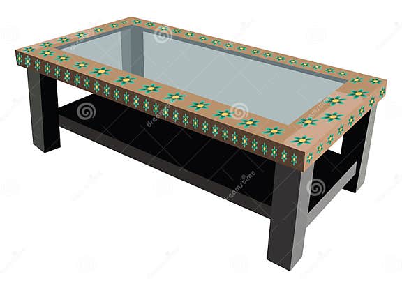 Glass table, icon stock vector. Illustration of furniture - 261378742