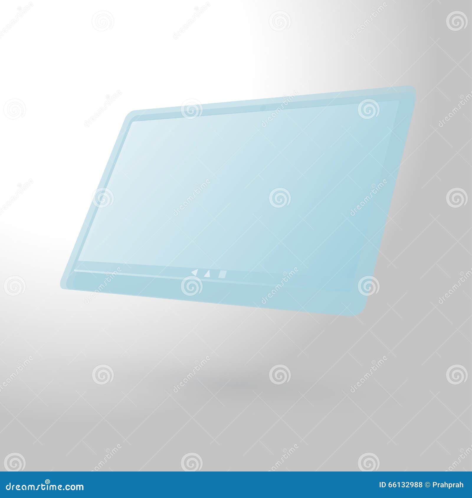 Glass tablet computer stock illustration. Illustration of touchscreen ...