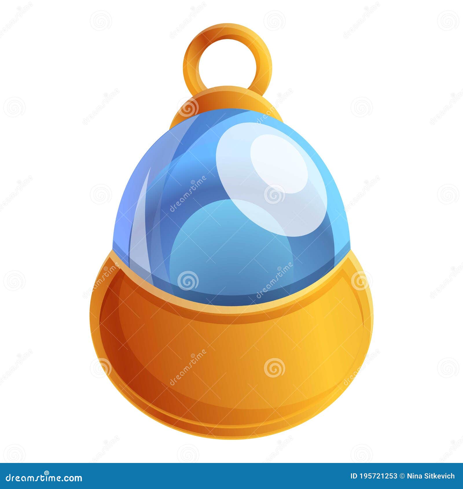 Glass Talisman Icon, Cartoon Style Stock Vector - Illustration of item ...