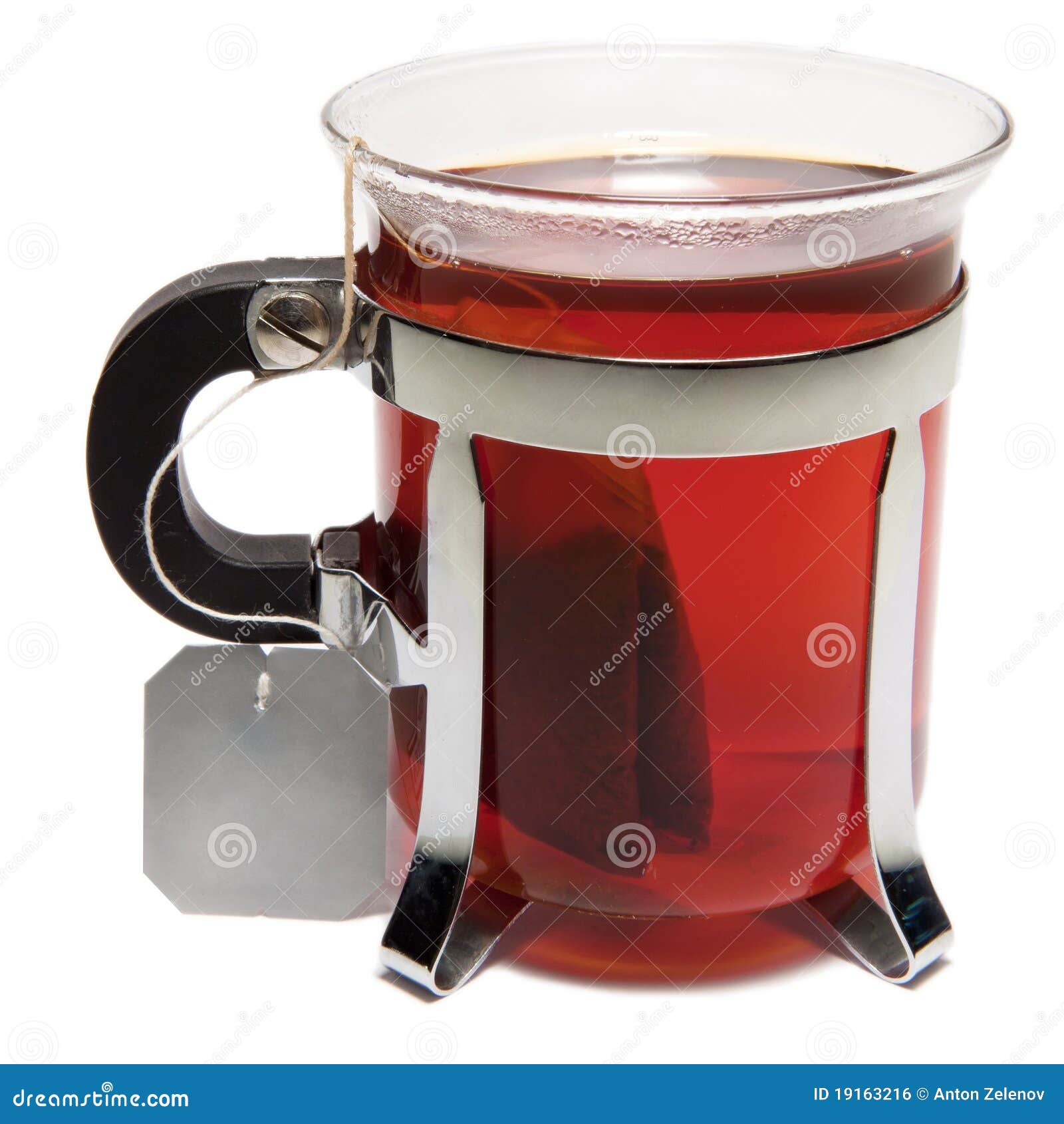 Glass of tea stock photo. Image of food, sachet, transparency - 19163216