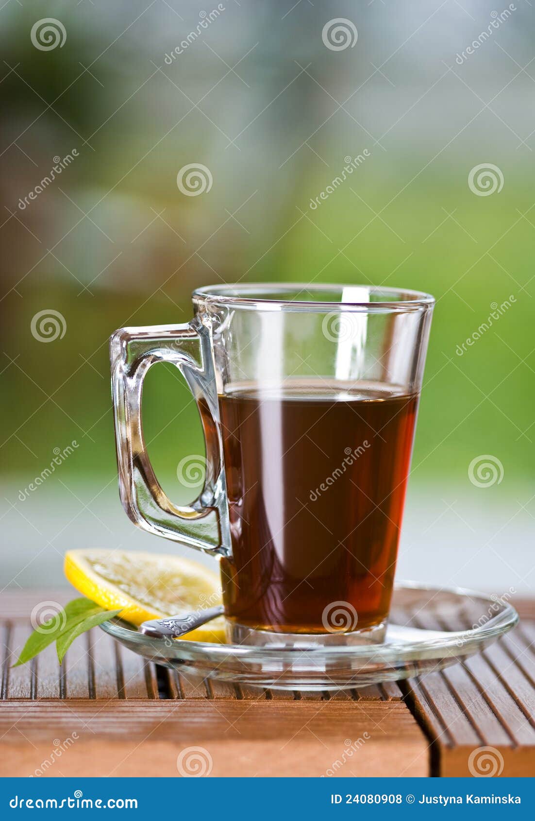 Glass of tea stock photo. Image of lemon, beverage, warming - 24080908
