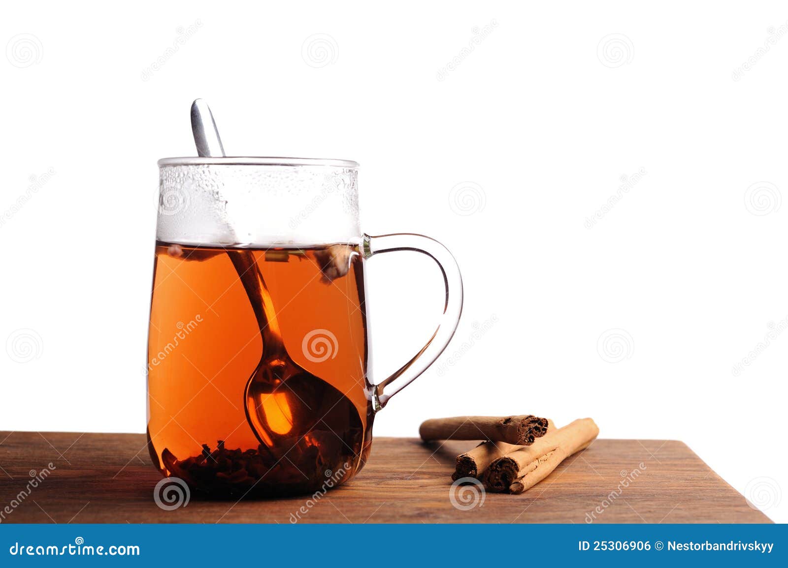Glass of tea stock photo. Image of cinnamon, romantic - 25306906